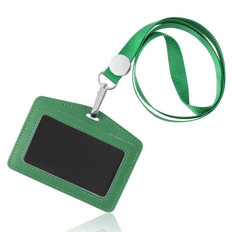 INNOVATION FACTORY ID Card Holder Leather Pass Case Name Tag Holder ...