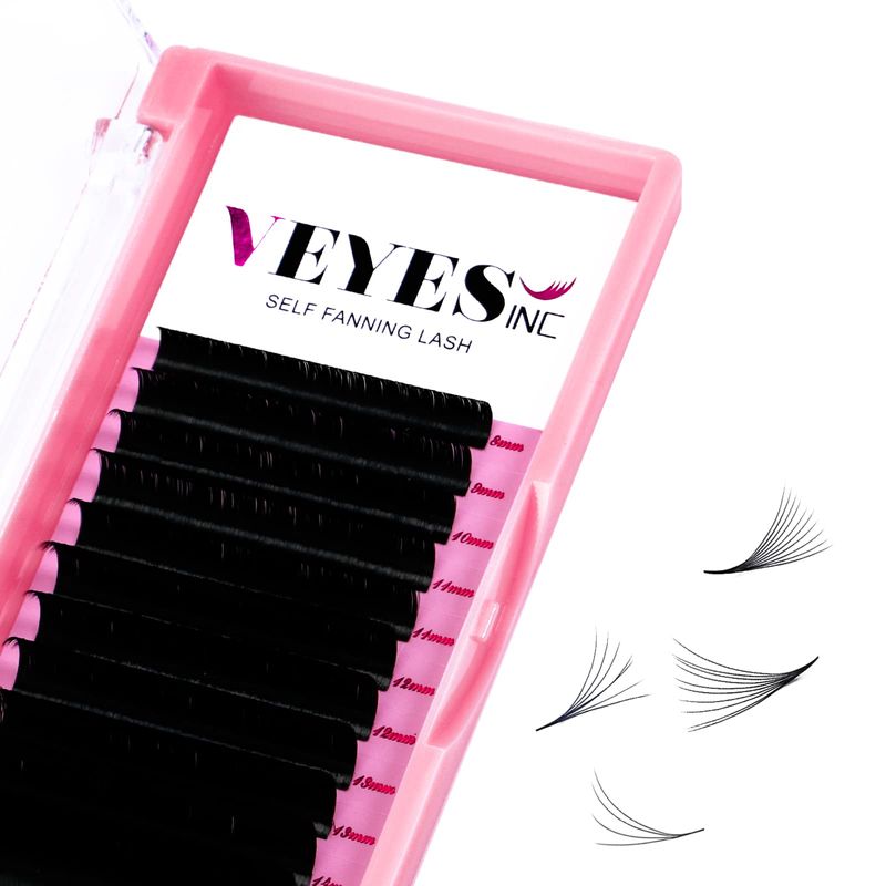 VEYES Eyelash Extension Easy Fan Volume Lashes 0.05 CC-Curl 11mm, Self ...
