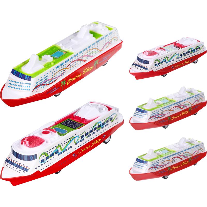 Toyvian 5Pcs Cruise Models Ocean Liner Cruise Yacht Model Collection ...