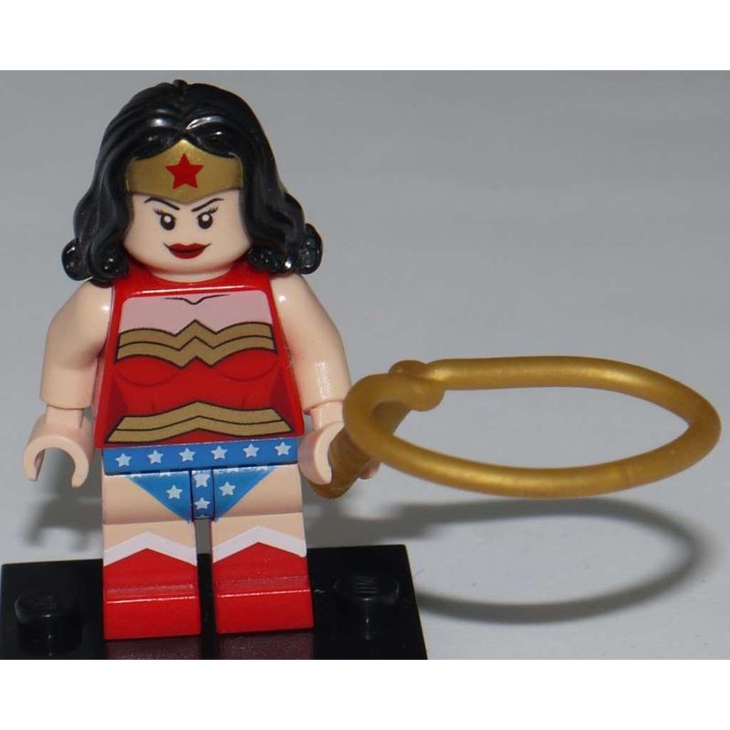LEGO DC Comics Super Heroes Minifigure - Wonder Woman with Gold Lasso ...