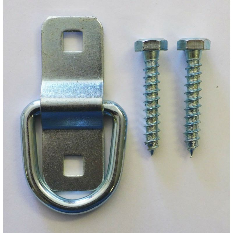 8 Sets of 3/8" Bolt On D Rings Rope Chain Strap Cable Tie Down Flatbed ...