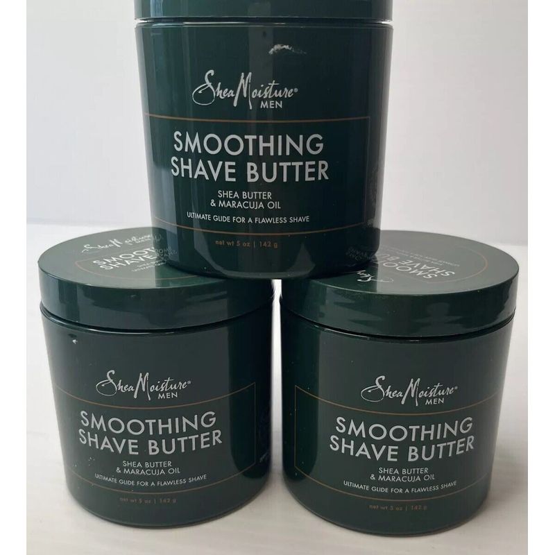 3 Pack Shea Moisture Men Smoothing Shave Butter Shea Butter & Maracuja ...