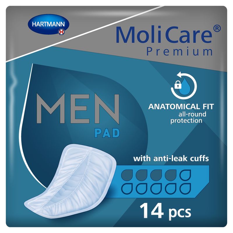 MoliCare Premium Men PAD, Incontinence Liners for Men with Bladder ...