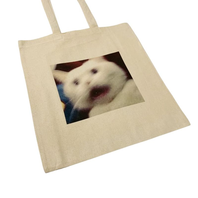 Scared Cat Meme Tote Bag Funny Screaming Cat Meme Bag (Black) - Online ...