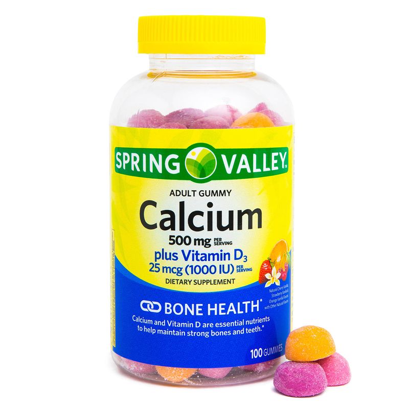 Spring Valley Adult Gummy Calcium with Vitamin D3 50 Servings - Online ...