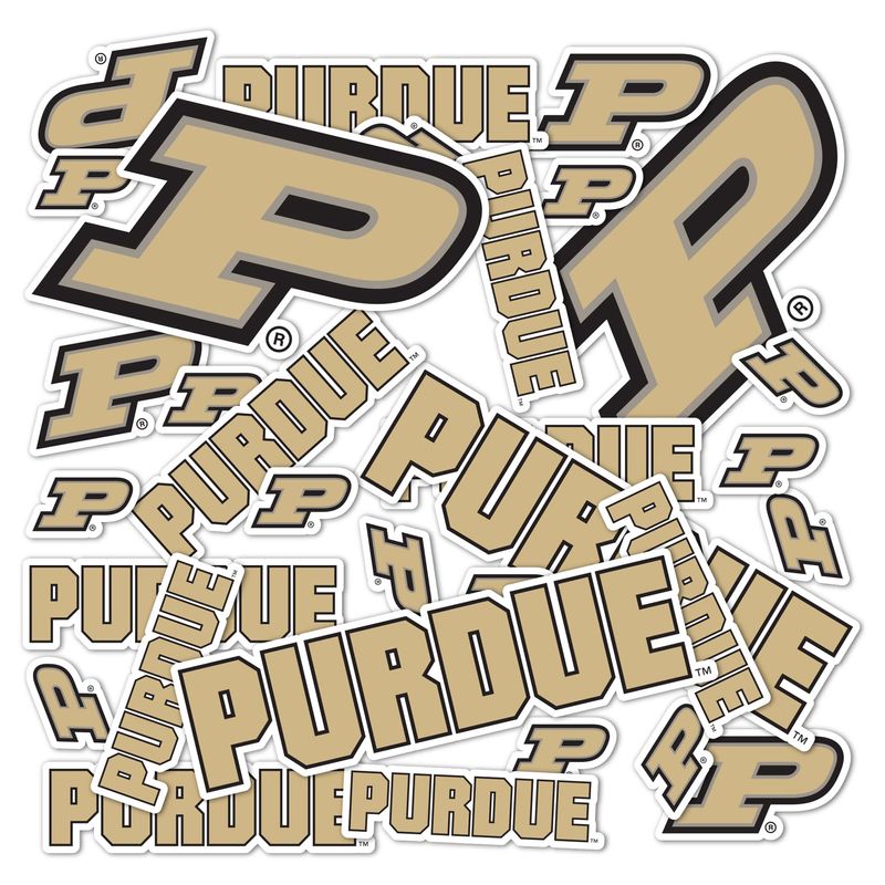 Purdue University Sticker Stickers Vinyl Decals Laptop Water Bottle Car ...