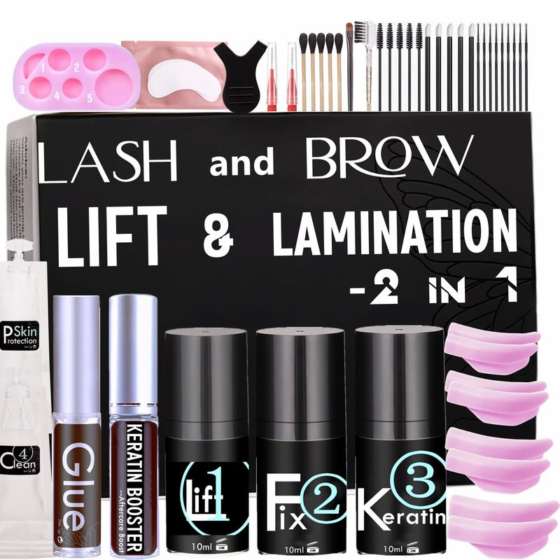 Lash Lift Kit, Strong Eyelash Lifting 3 Minutes Brow Lamination At Home ...