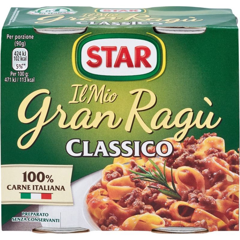 Gran ragù Star Classico italienische Fleischsauce 2 x 180 g - EveryMarket