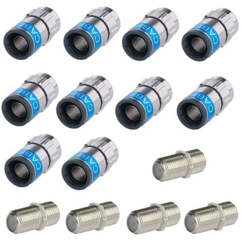 Cabelcon F-6-TD Self Install 5.1 Nitine 6.5 mm to 7.2 mm + F-Connector ...
