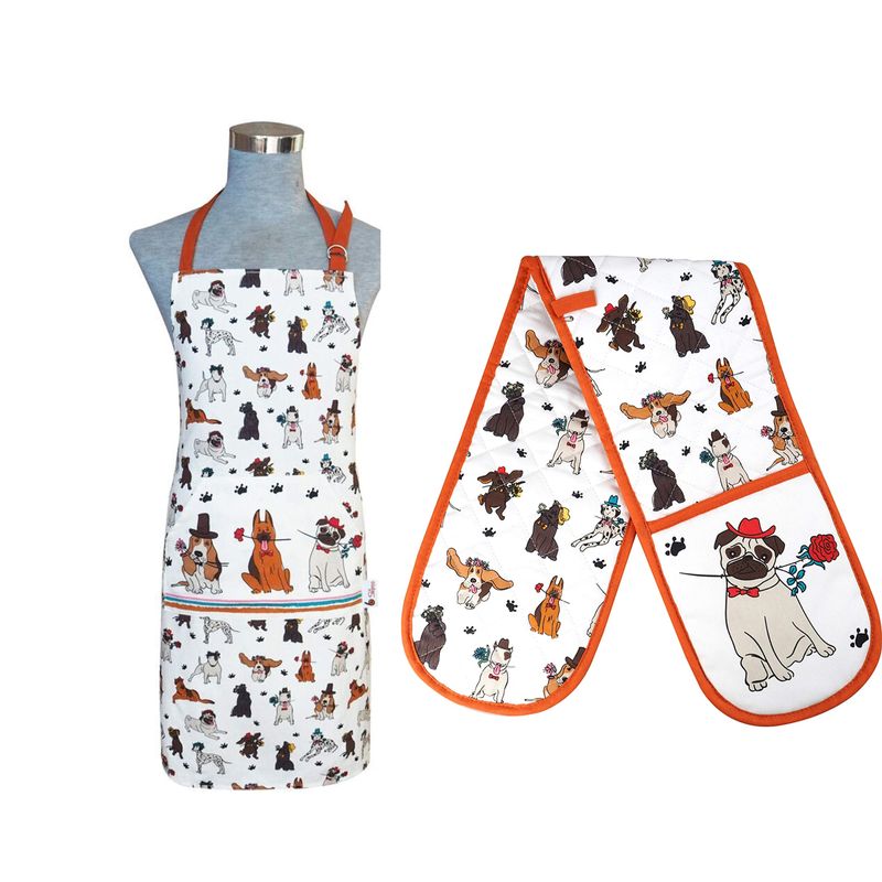 SiXsigma Sports Cooking Chefs Apron With Double Oven Gloves - Quick Dry ...