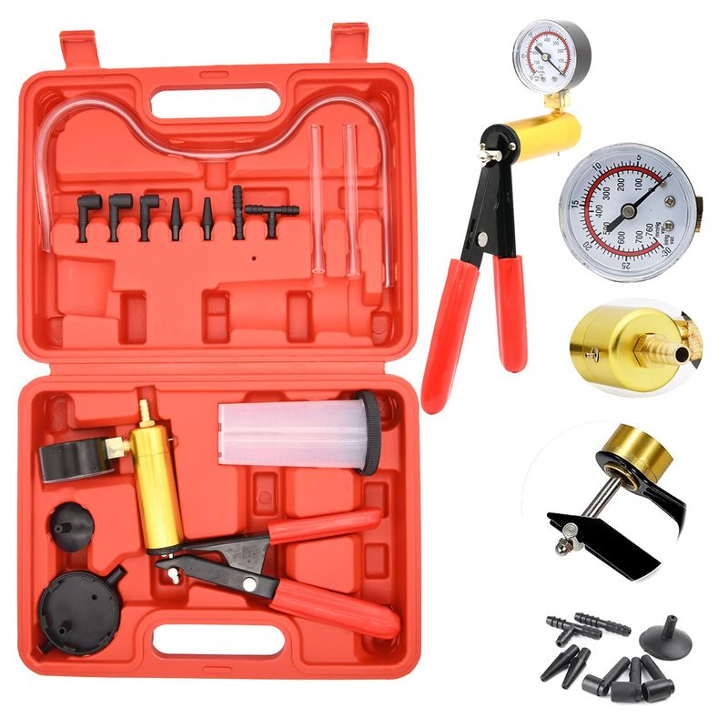 Hand Held Vacuum Pump Tester kit for Automotive with Sponge Protected ...