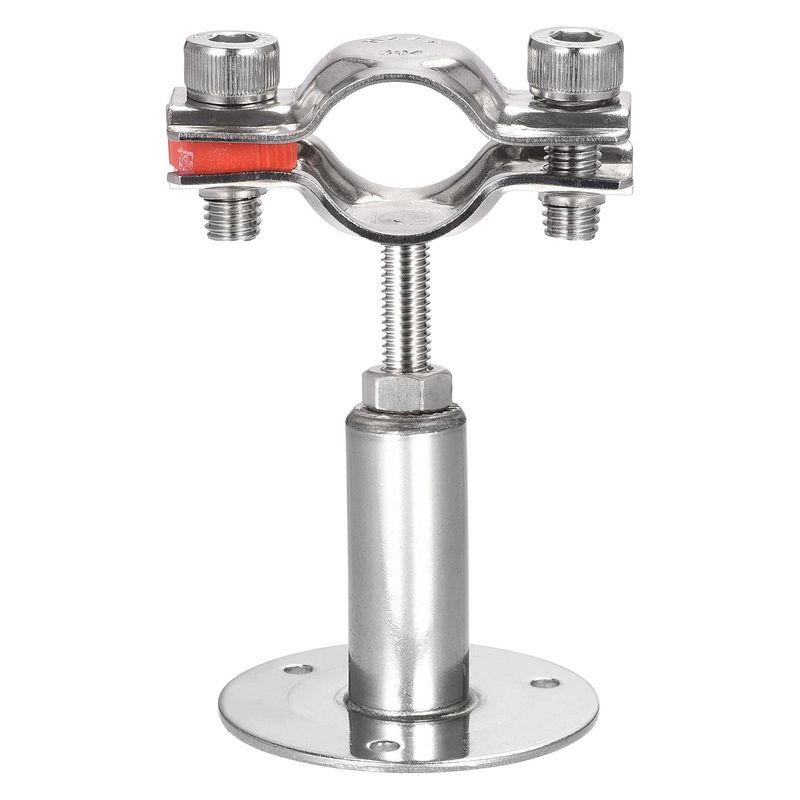 sourcing map Wall Mount Ceiling Mount Pipe Support, 304 Stainless Steel ...