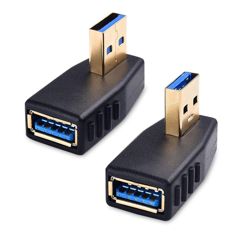 Cable Matters Combo-Pack Left & Right Angle USB Adapters/USB 3.0 Right ...