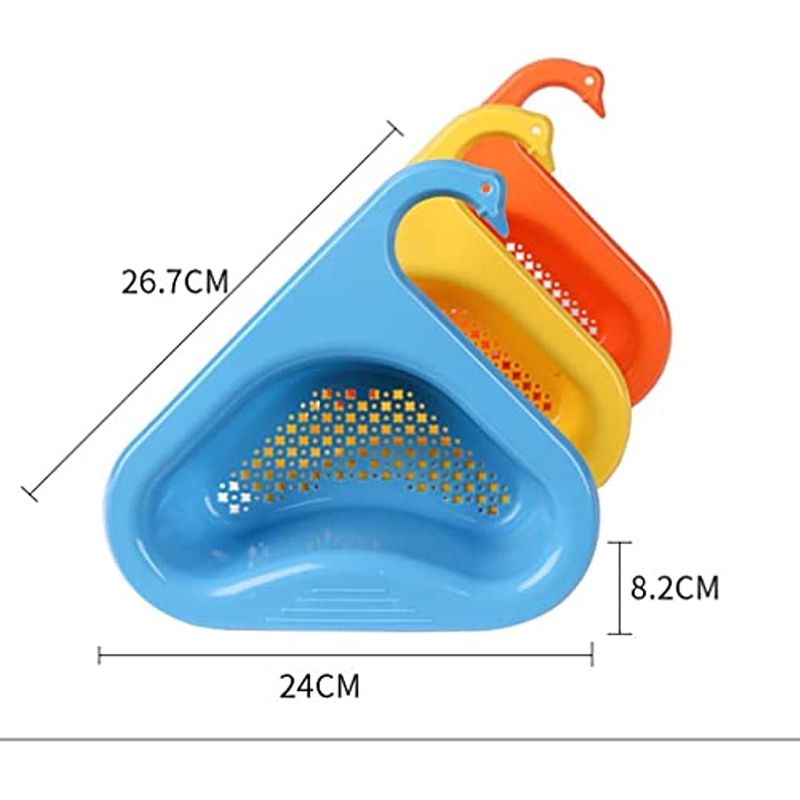 Triangle Corner Dish Drainer, Trash Can, Triangle Corner Net, Drain Net ...