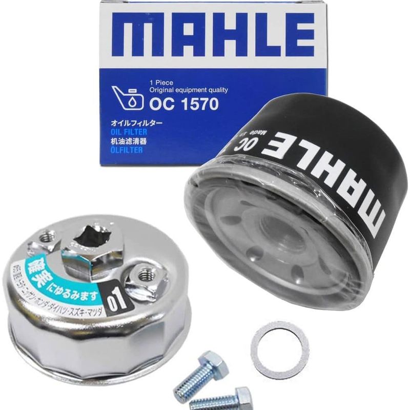 Oil Filter 1 Piece + 1 Gasket & 1 Wrench Set, Drain Washer, Filter ...