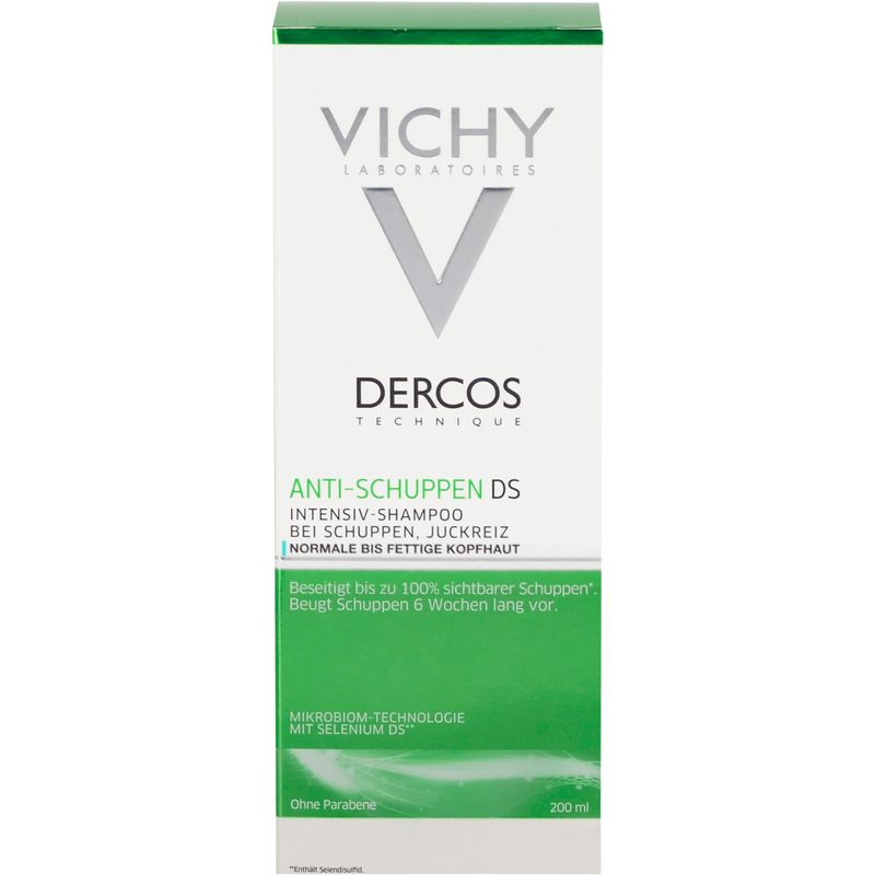 VICHY Dercos Anti-Schuppen DS Intensiv-Shampoo bei Juckreiz, 200 ml ...