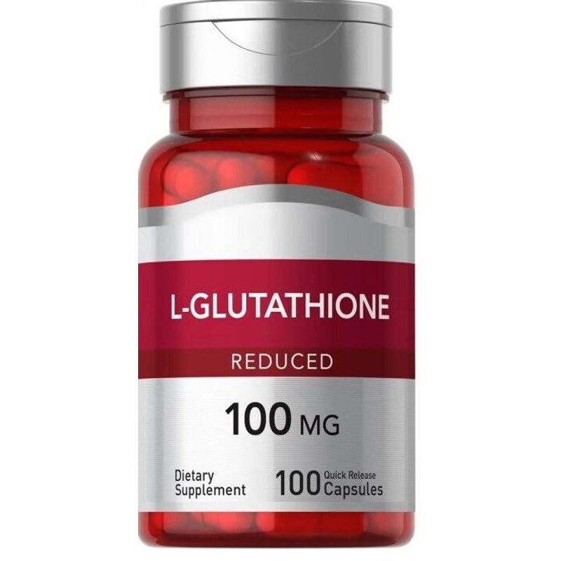 L-Glutathione 100mg 100 Caps Non GMO/Non Gluten - Online Marketplace ...