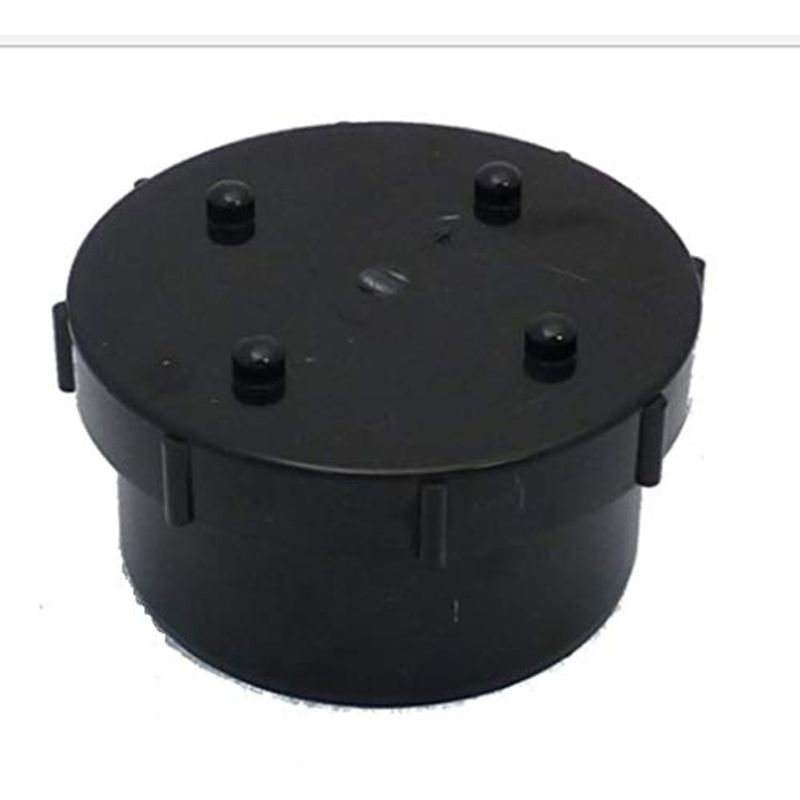 110MM Push Fit Screwed Access Cap - Black Soil Pipe and Ring Seal ...