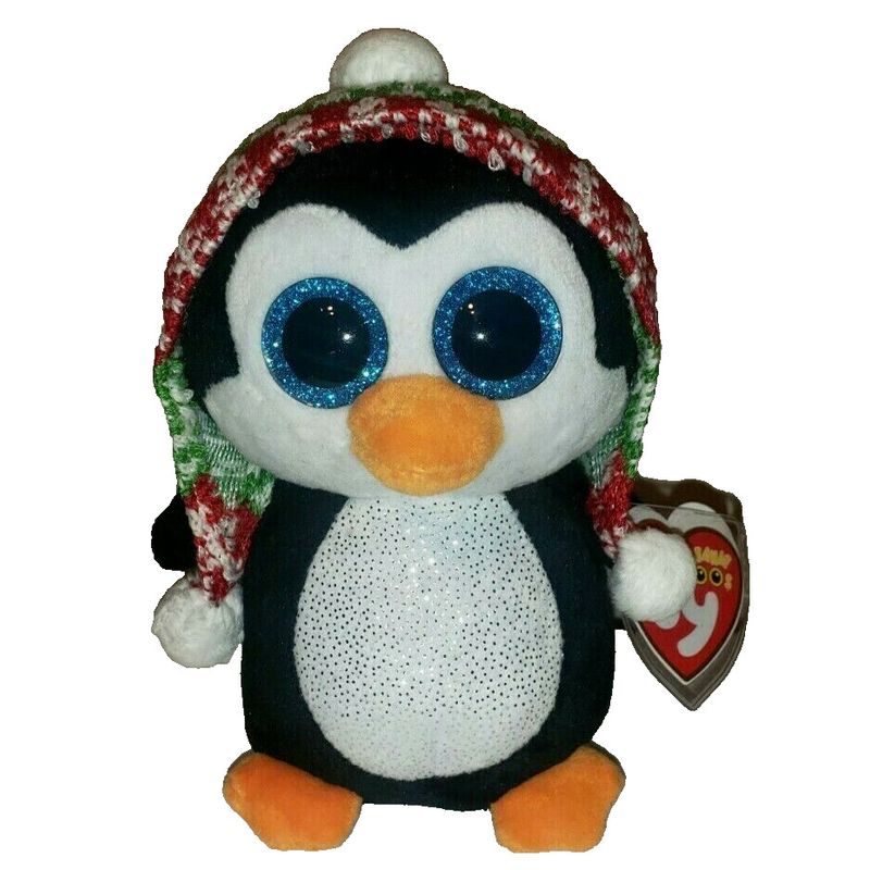 Ty Beanie Boos PENELOPE the Holiday Penguin 6" NEW MWMT Plush Stuffed ...