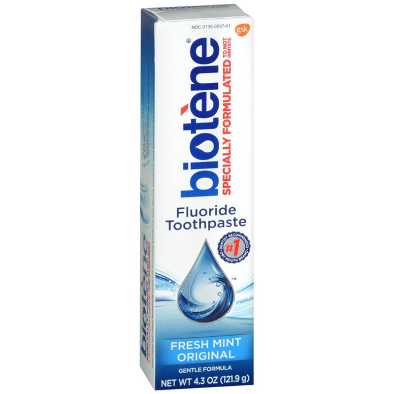 Biotene Toothpaste Original Formula Fluoride FRESH MINT 4.3oz - Online ...