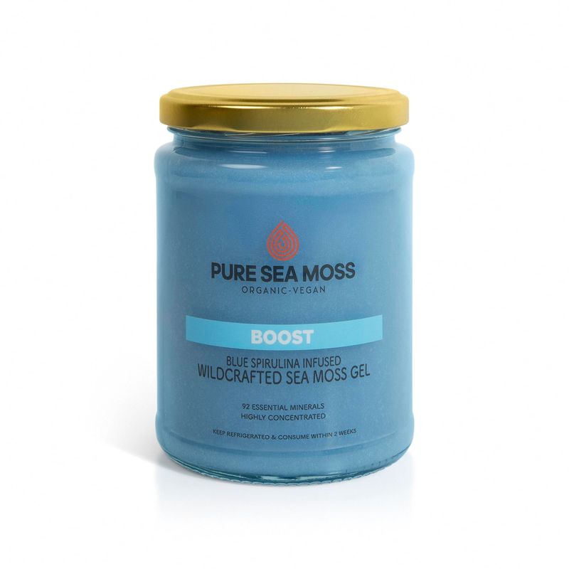 Sea Moss Gel by Pure Sea Moss UK - Boost - Blue Spirulina Infused, Made ...