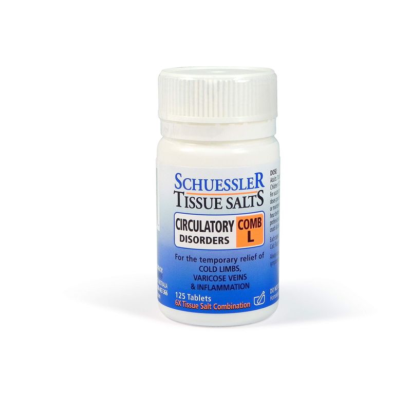 Schuessler Tissue Salts 125 Tablets - Comb L - Circulatory Disorders - Online Marketplace ...