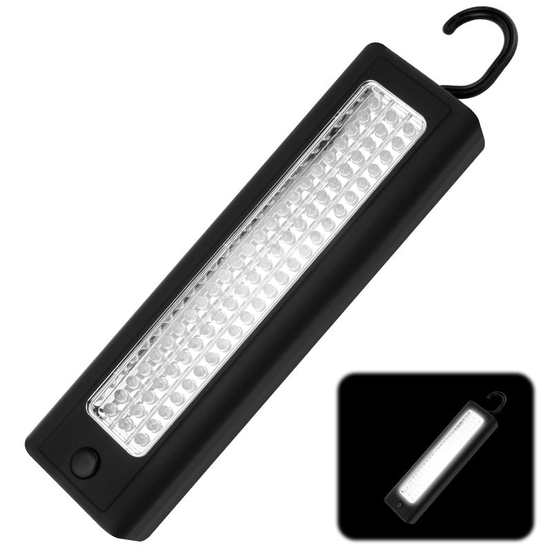 72 LED Ultra Bright Work Light,Magnetic Torch Lamp with Hanging Hook ...