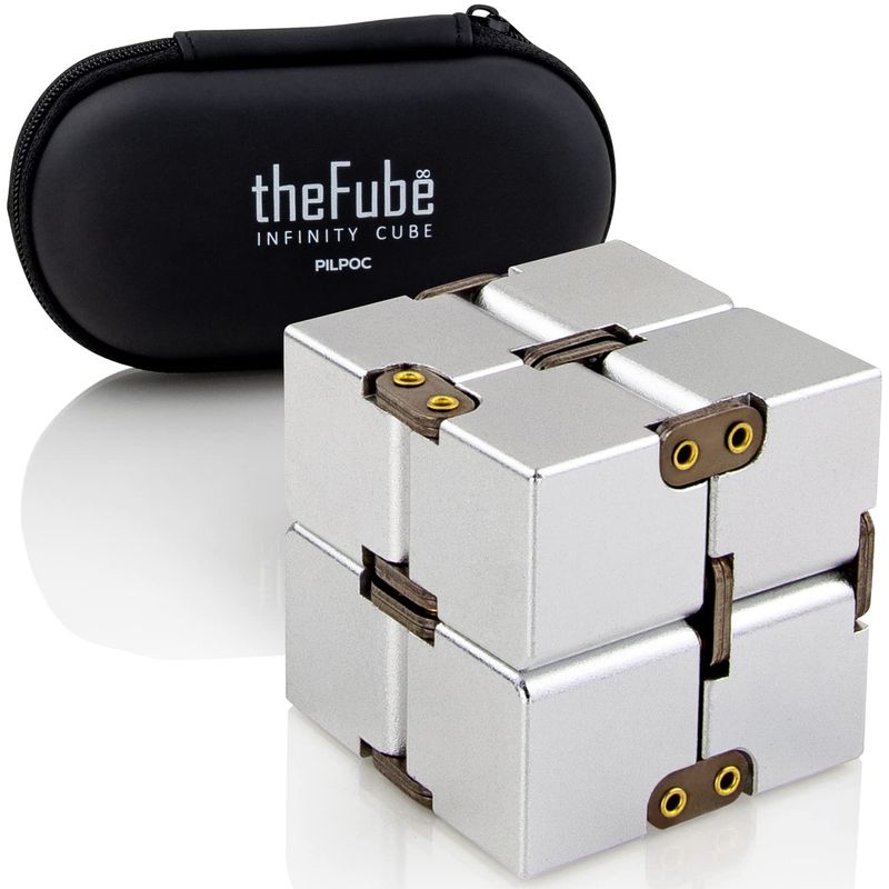 PILPOC theFube Infinity Cube Fidget Desk Toy - Premium Quality Aluminum ...