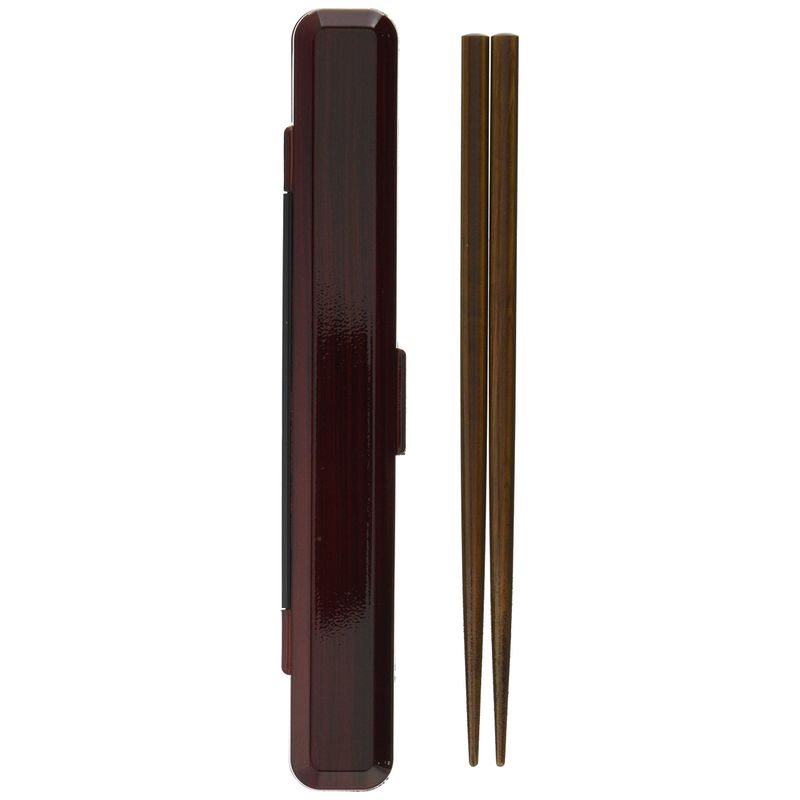 Tatsumiya Chopsticks 18.0 Chopsticks Case Set, Zelkova Wood Grain ...