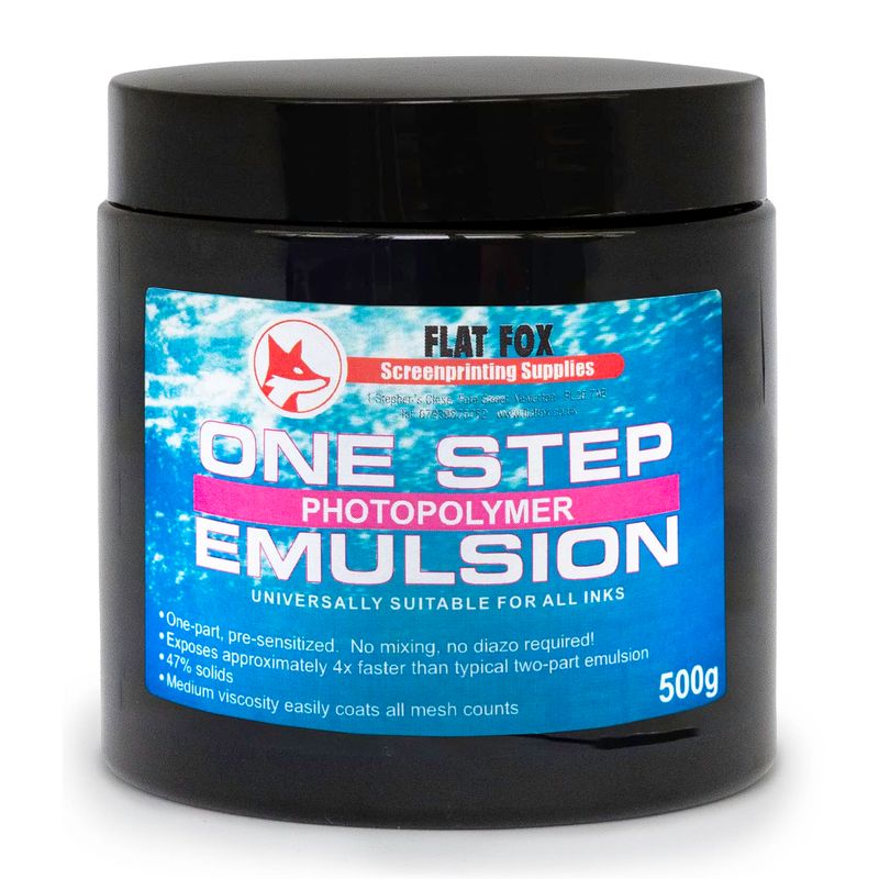 Flat Fox one Step Photopolymer Emulsion Pre Sensitized- Screen Printing ...