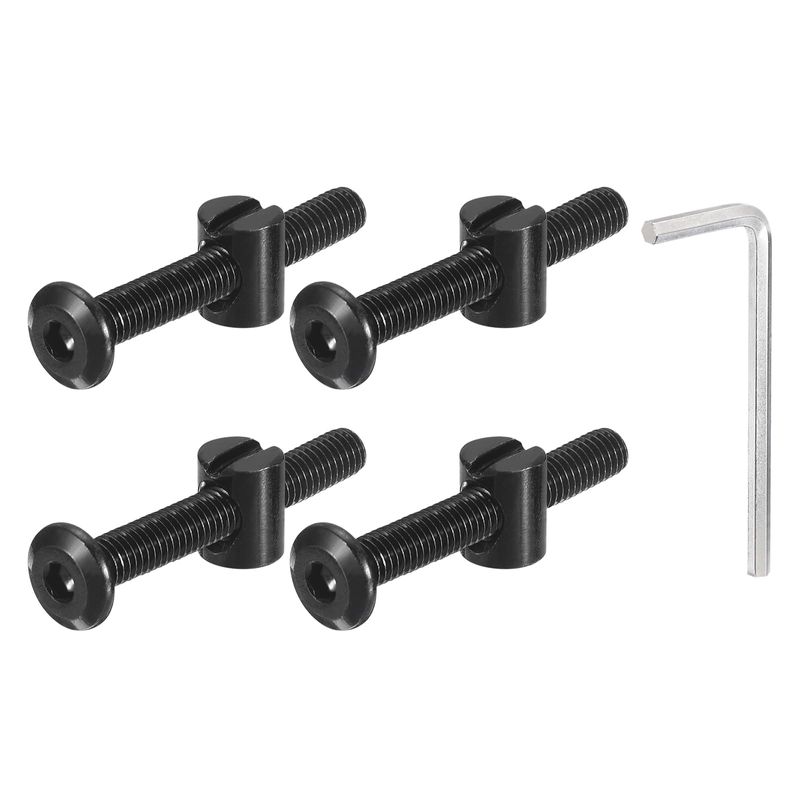 uxcell Set of 4 Hex Socket Head Bolts Bucket Nuts M6 x 50mm Socket ...