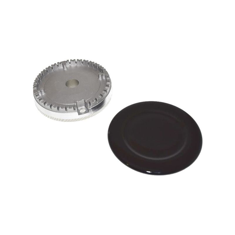 Ufixt Cooker Oven Gas Hob Burner Base and Cap Set 100mm Fits Universal ...