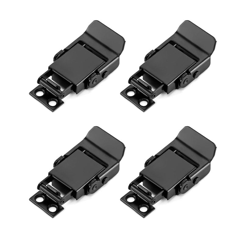 QWORK 4 Pack Spring Loaded Toggle Latch, Stainless Steel Toggle Catch ...