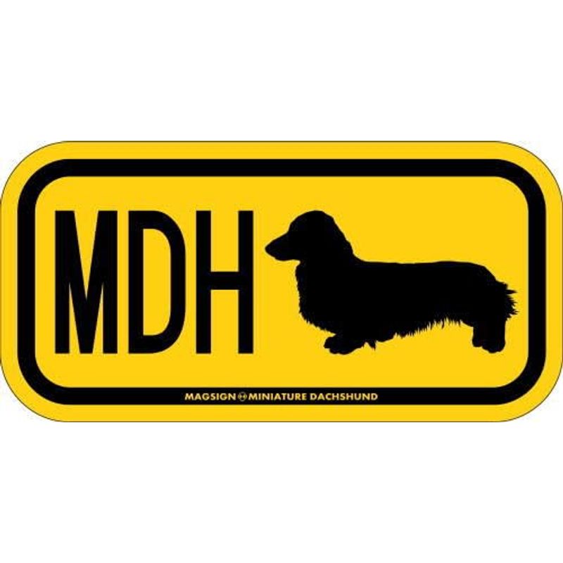 MAGSIGN Miniature Dachshund Initial (3 Letters of the Alphabet ...