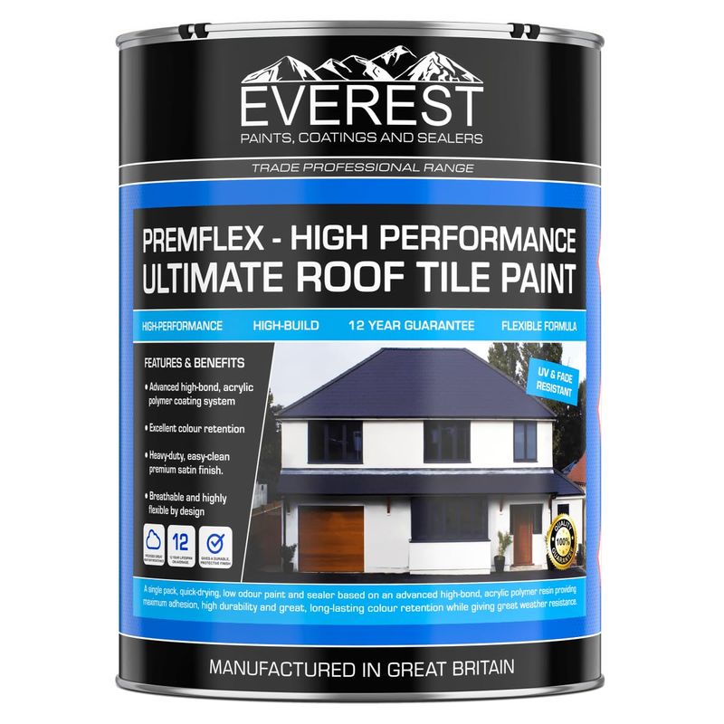 Everest Trade - Premflex Ultimate Roof Tile Paint & Sealer (Green, 5 Litre) - Online Marketplace ...