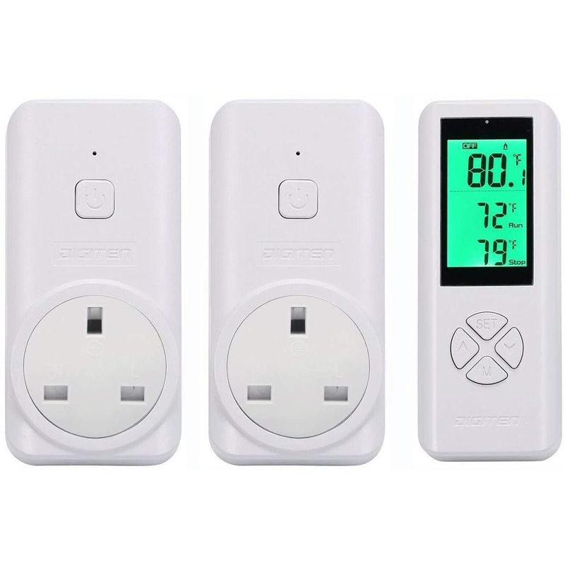 Wireless Temperature Controller, Remote Control Detect Temp, Digital ...