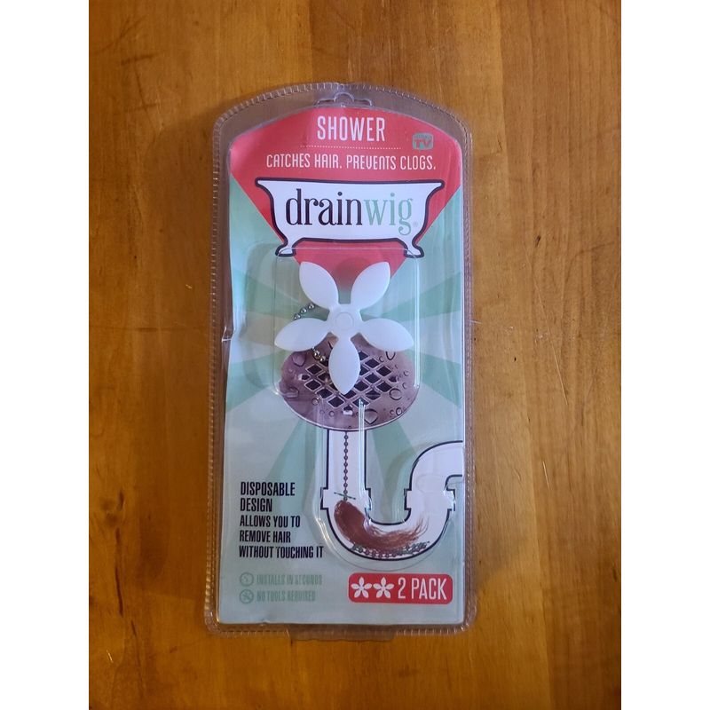 Drainwig Shower Drain Hair Catcher (2 in a Pack) Brand New Original ...