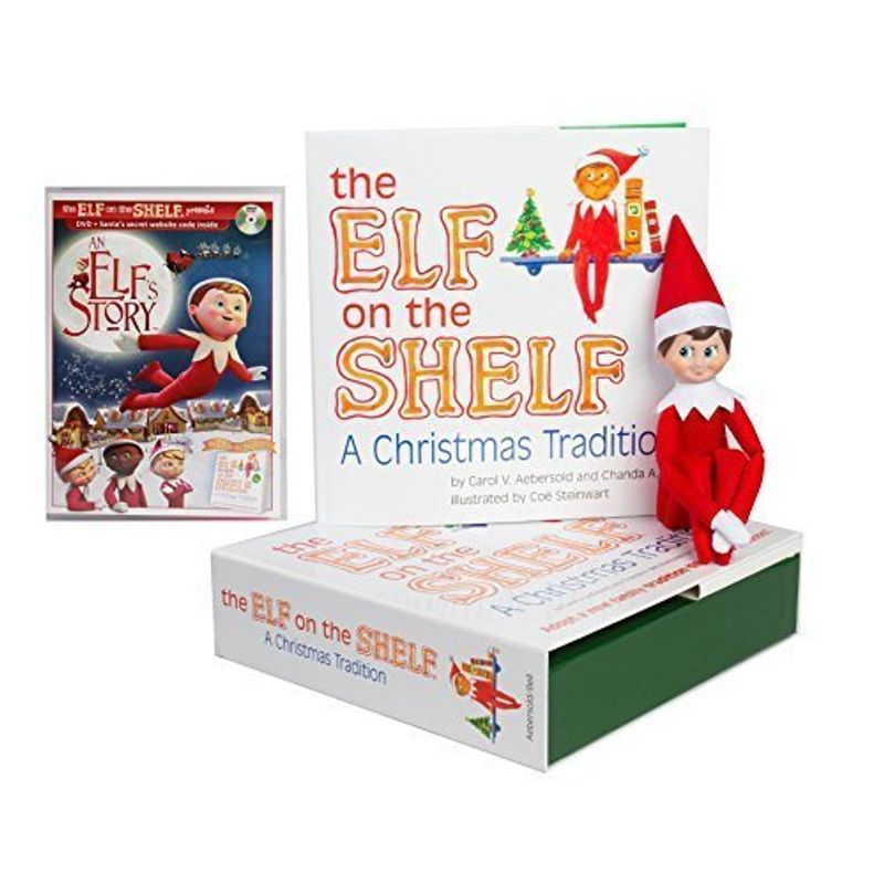 The Elf on the Shelf Christmas Tradition with North Pole Blue Eyed Boy ...