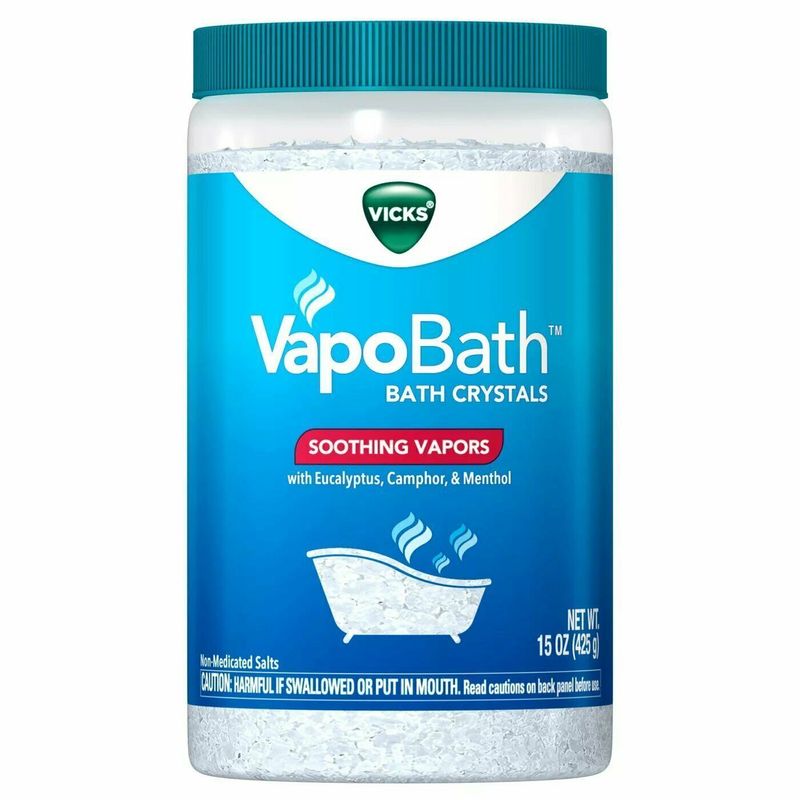 Vicks Vapobath Bath Salts Soothing Calming Vapor Eucalyptus & Menthol ...