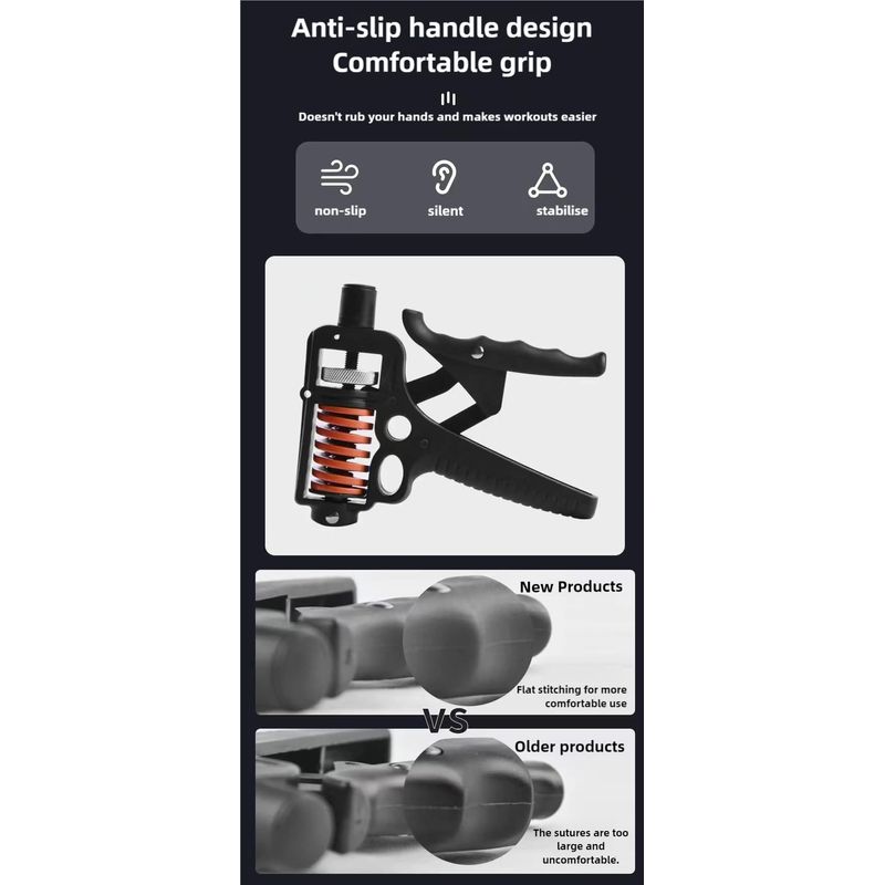 Grip strength trainer, 1 piece per pack 11LB-360LB, forearm enhancer ...