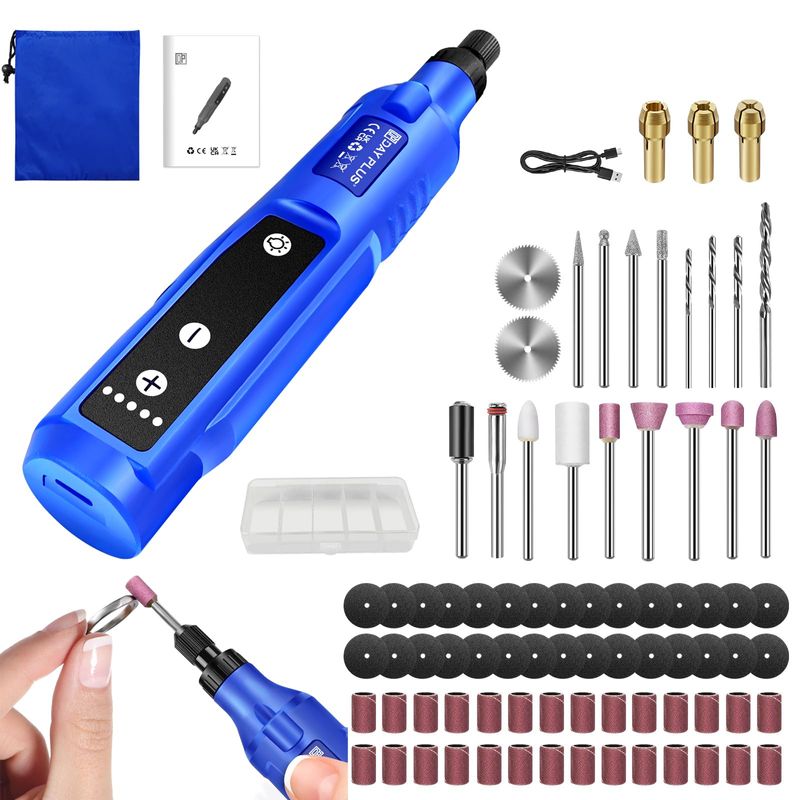 Mini Cordless Rotary Tool, Rotary Multi Tool Cordless with LED Light ...