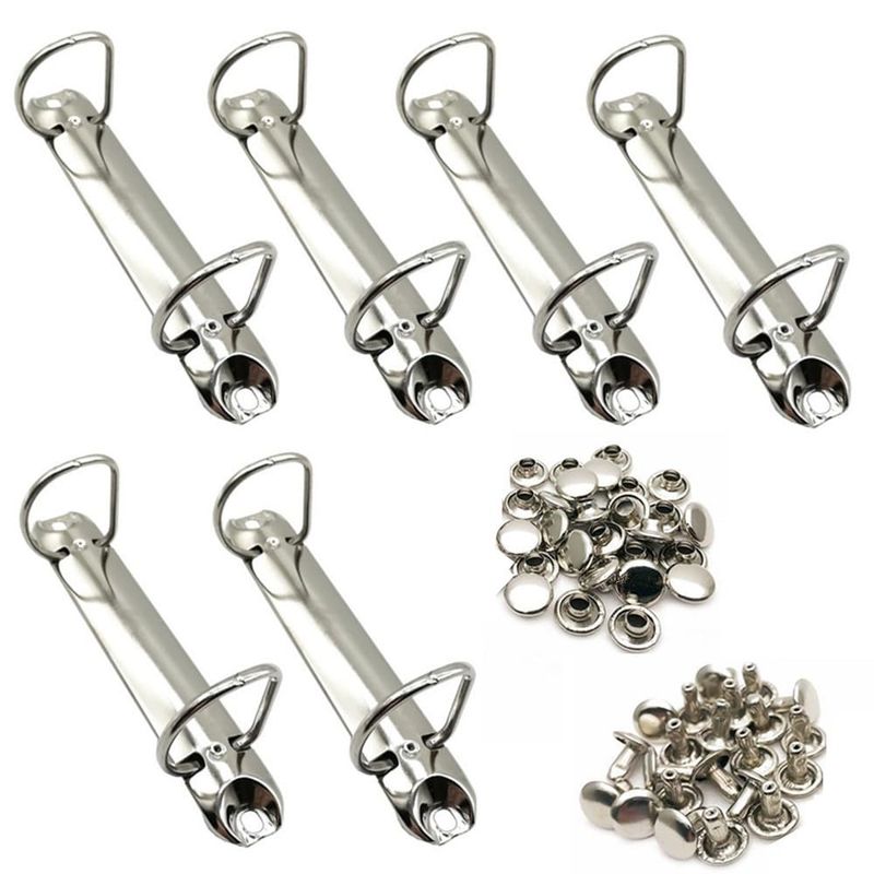6 Pack D-Rings Mechanism, Wanfoou 2-Ring Binder Mechanism Replacement ...