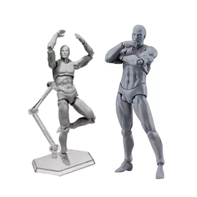 Poseable Mannequin, Action Figure Body Customizable Poses Drawing Model ...