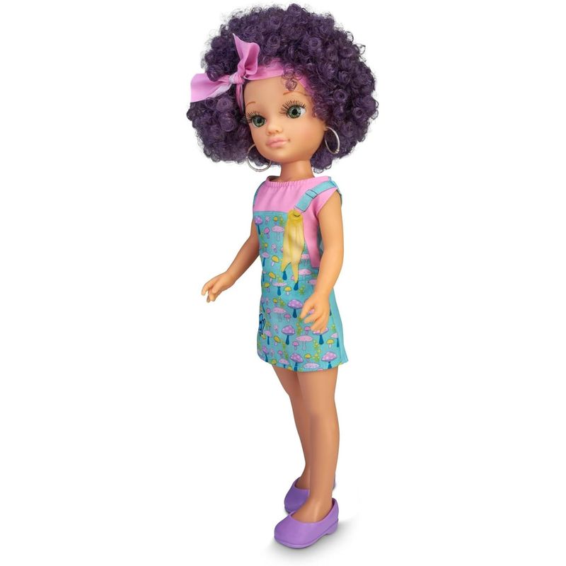 NANCY Curly Power Fashion Doll with Purple Hair, 16" Doll - EveryMarket