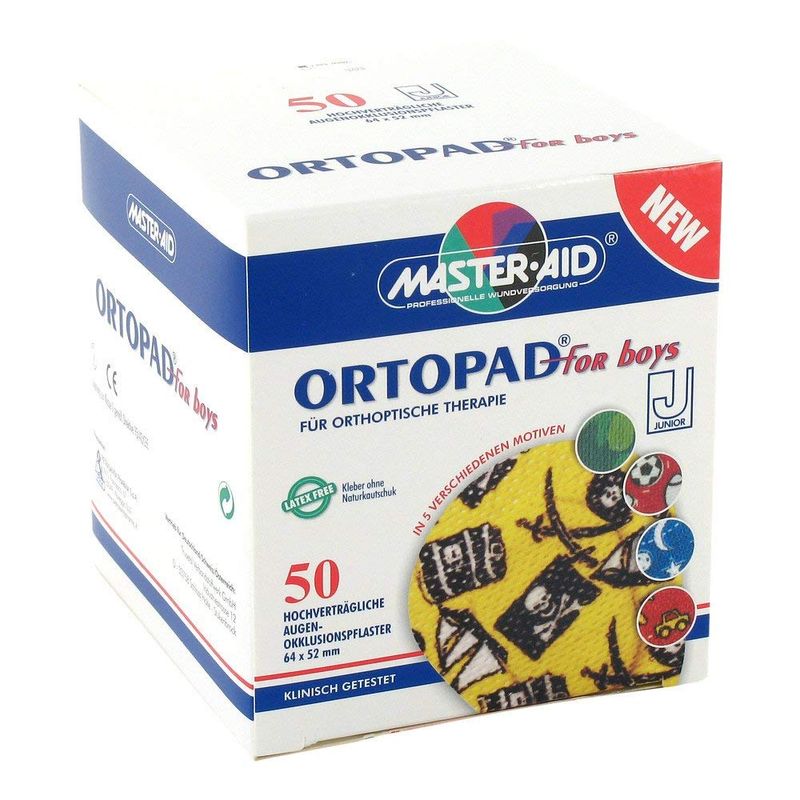 ORTOPAD For Boys Junior Eye Occlusion Plasters Pack of 50 - Online ...