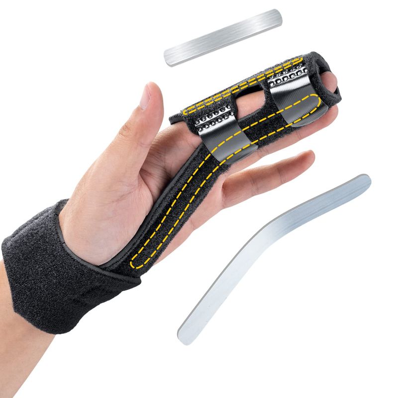 Finger Splint, Trigger Finger Splint, Boxer Break Metacarpal Brace, 2 ...