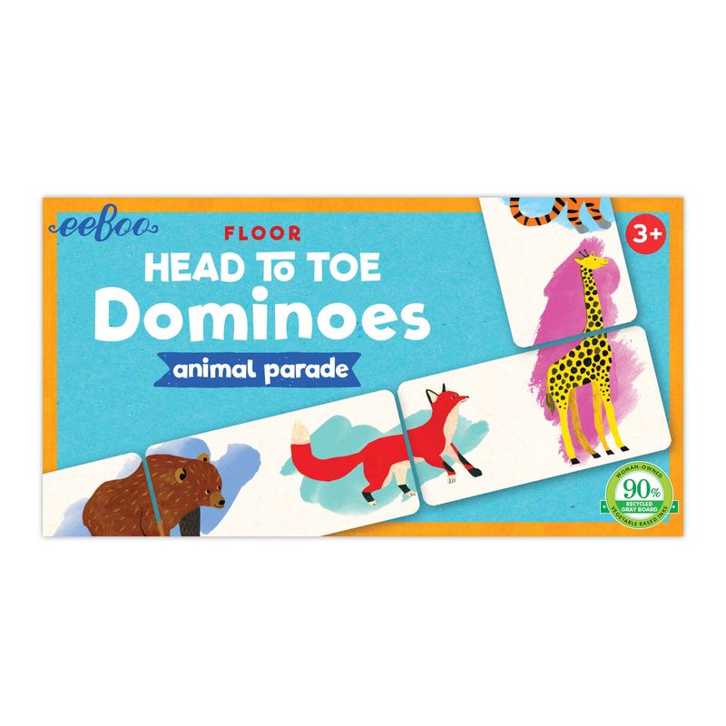 eeBoo: Animal Parade Head to Toe Dominoes, Develops Matching and ...