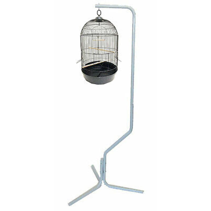 Pet Products Tubular Steel Hanging Bird Cage Three Leg Stand with Metal ...