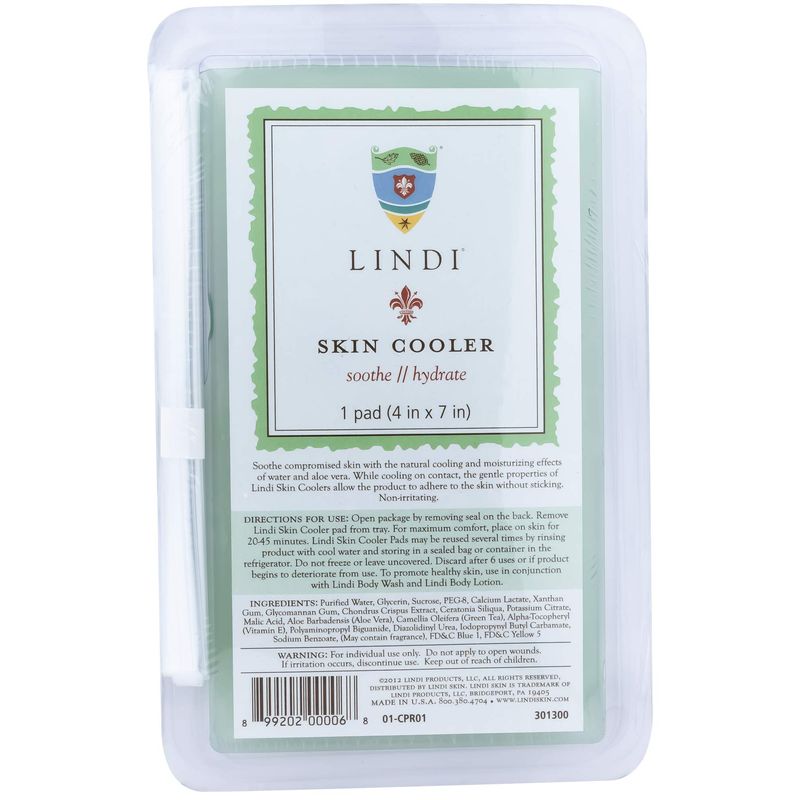 LINDI SKIN Cooler Pad - Cooling Hydro-Gel Formulated To Reduce Redness ...