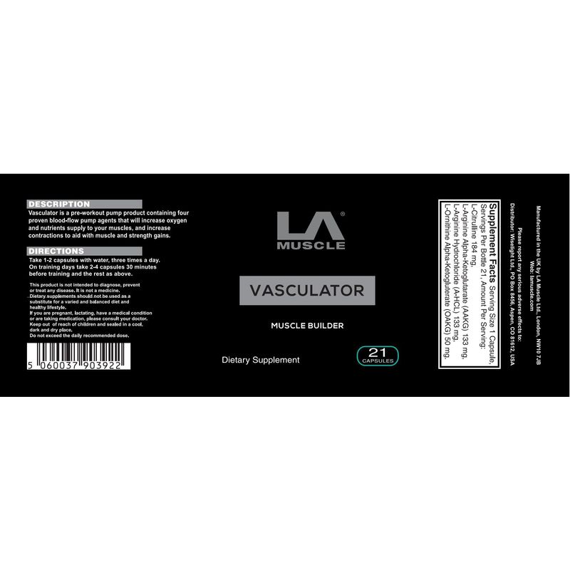 LA Muscle Vasculator (42 Tablets - 3 Pack) - Online Marketplace ...